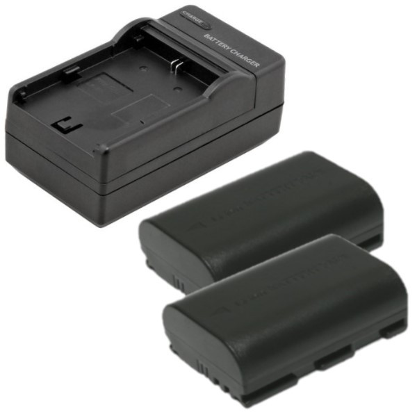 2 stuks: Canon LP-E6 / LP-E6N / LP-E6NH accu's + lader (7.2 V, 2000 mAh ...