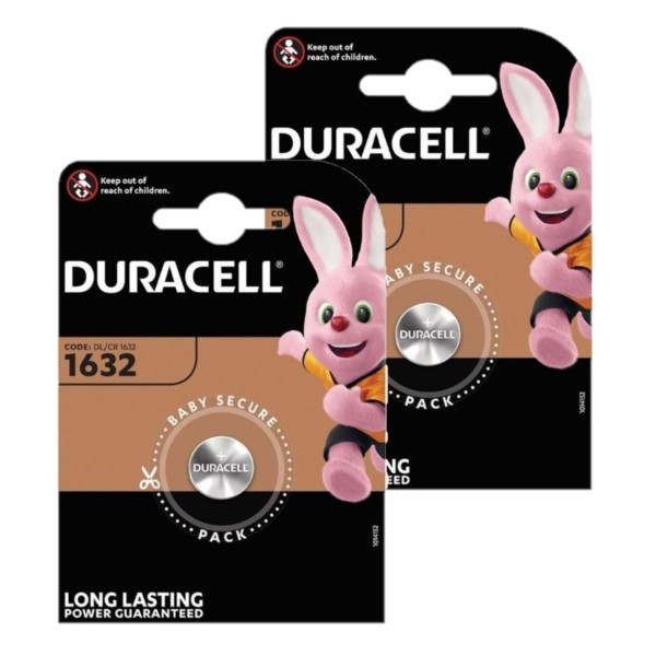 Duracell CR1632 3V Lithium knoopcel batterij 2 stuks Duracell 123accu.nl
