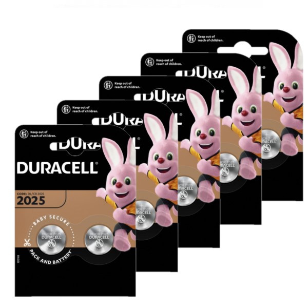 Duracell CR2025 3V Lithium knoopcel batterij 10 stuks Duracell 123accu.nl
