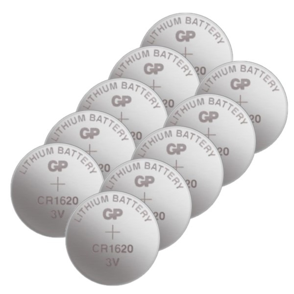 GP CR1620 3V Lithium knoopcel batterij 10 stuks GP 123accu.nl