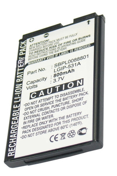LG LGIP-531A / SBPL0088801 accu (800 mAh, 123accu huismerk) LG 123accu.nl