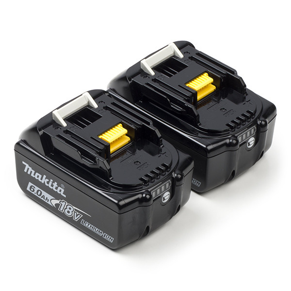 Startset: 2x Makita BL1860B LXT / 197422-4 / 18V LXT accu's (18 V, 6.0 Ah, origineel) Makita ...