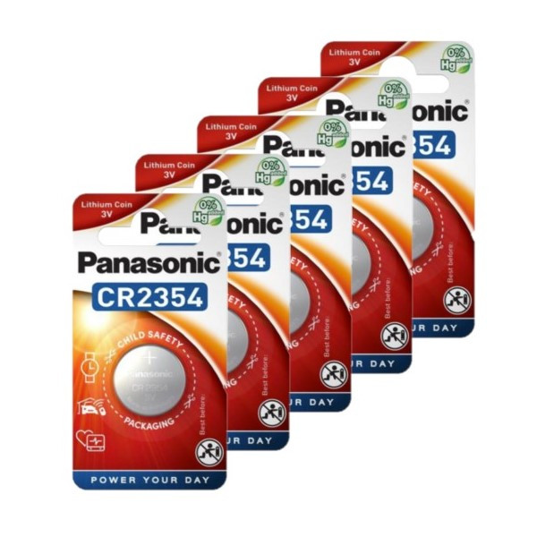 Panasonic CR2354 3V Lithium knoopcel batterij 5 stuks Panasonic 123accu.nl