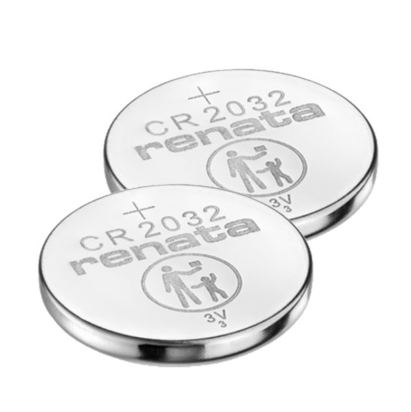 Renata CR2032 3V Lithium knoopcel batterij 2 stuks Renata 123accu.nl