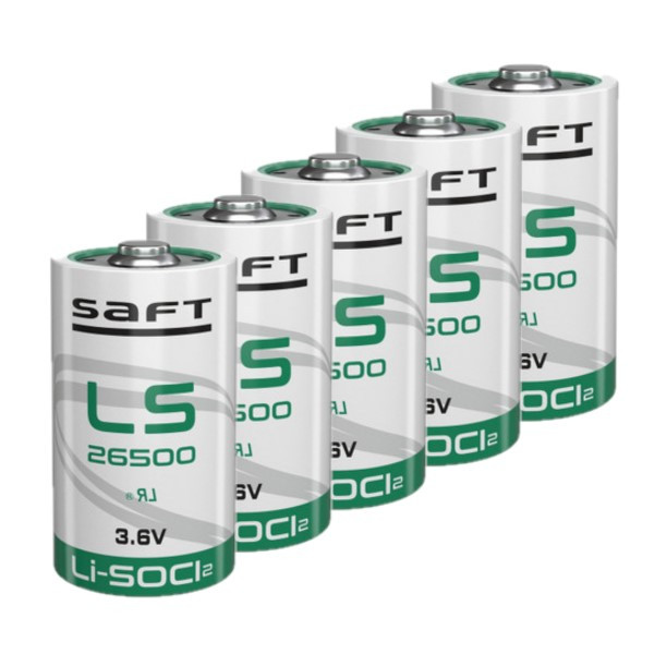 Aanbieding: 5 x Saft LS26500 / C batterij (3.6V, 7700 mAh, Li-SOCl2 ...