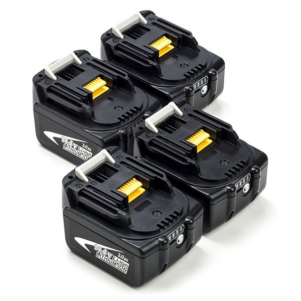 Startset: 4x Makita BL1430B / 14.4V LXT accu's (14.4 V, 3.0 Ah, 123accu ...
