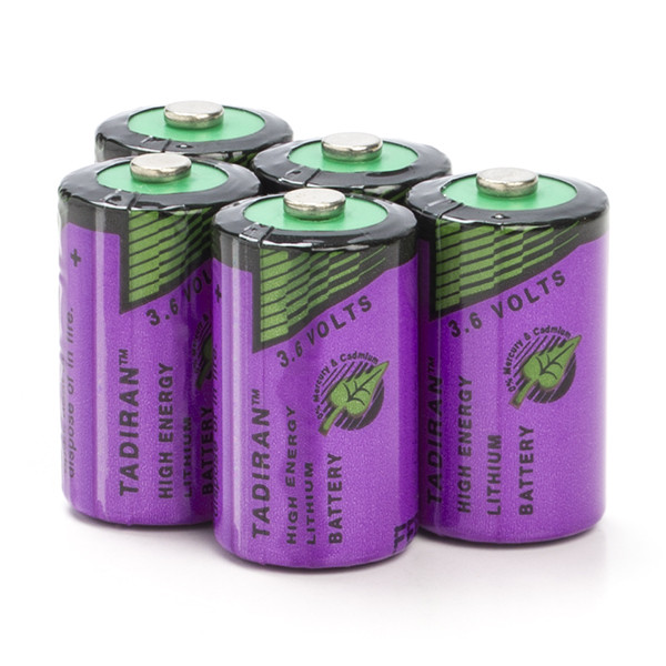 Aanbieding: 5 x Tadiran SL-750 / SL-750S / 1/2AA batterij (3.6 V, 1100 ...