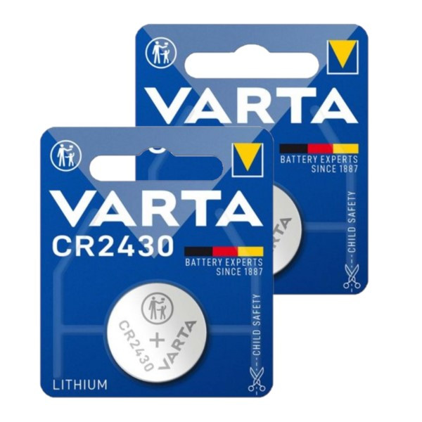 Varta CR2430 3V Lithium knoopcel batterij 2 stuks Varta 123accu.nl