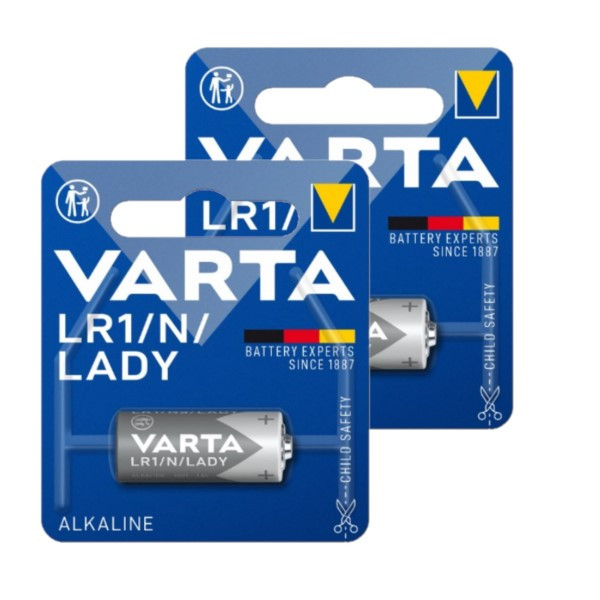 Varta N / LR1 / Lady / MN9100 Alkaline Batterij 2 stuks Varta 123accu.nl